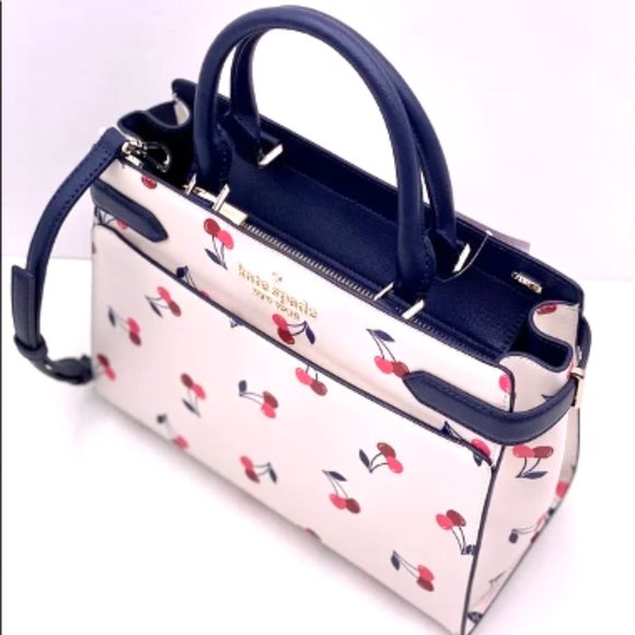 kate spade | Bags | Nwt Kate Spade Dancing Cherries Leather Shoulder ...